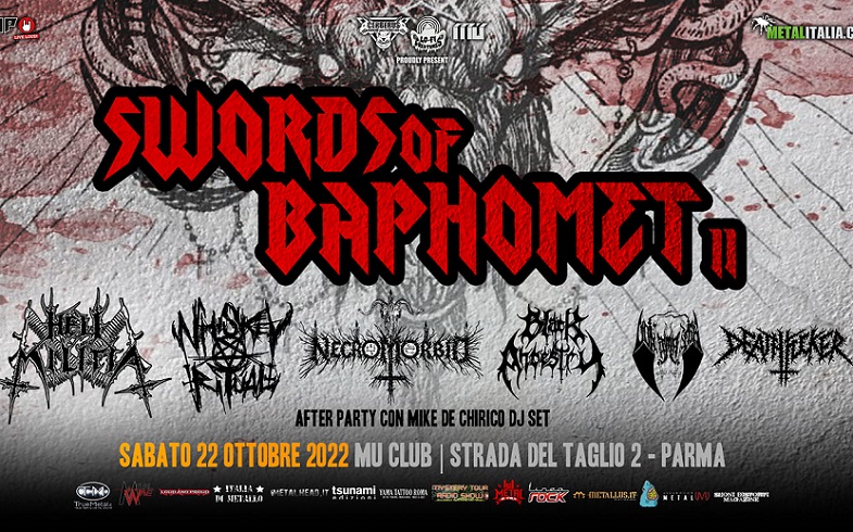 Sword Of Baphomet II: al MU di Parma con HELL MILITIA, WHISKEY RITUAL e ...