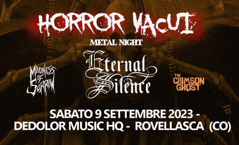 HORROR VACUI METAL NIGHT: a Rovellasca (CO) il 9 Settembre prossimo ...