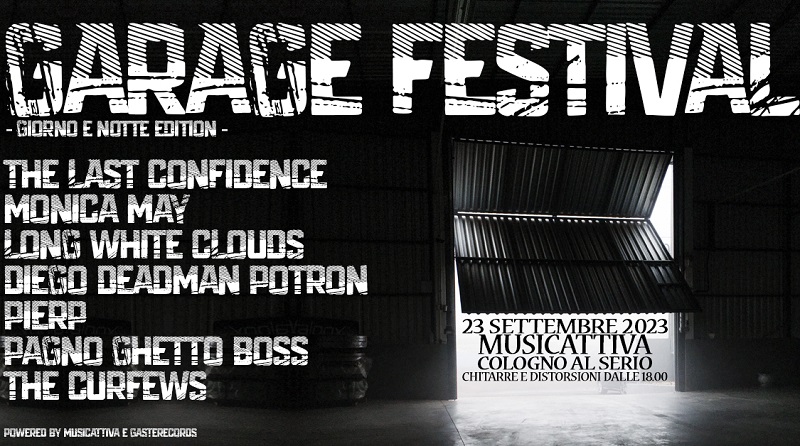GARAGE FESTIVAL 2023: la sesta edizione il 23 Settembre a Cologno Al ...